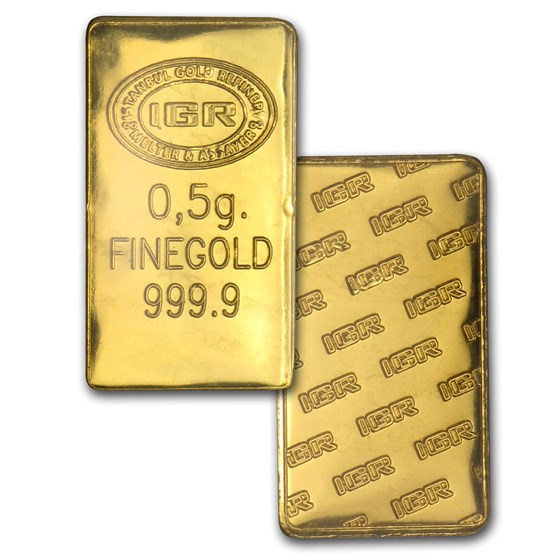 Buy 1/2 gram Gold Bar - Istanbul Gold Refinery (Graduation Assay) | APMEX