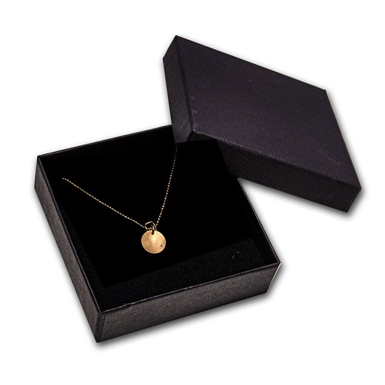 Buy 1/2 gram Gold Pendant with a Real Diamond | APMEX