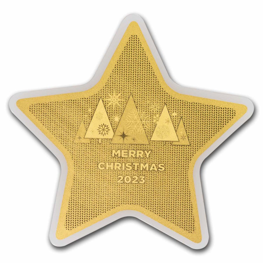 Buy 2023 1/2 gram Gold Star Christmas Ornament | APMEX