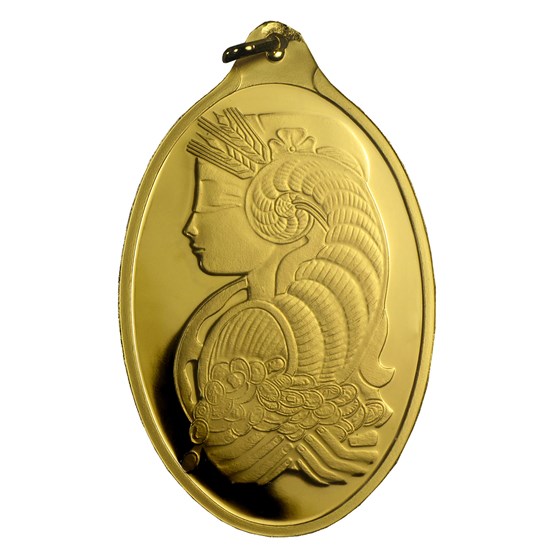 Buy 1/2 oz Gold Pendant - PAMP Suisse (Fortuna, Oval, w/Assay) | APMEX