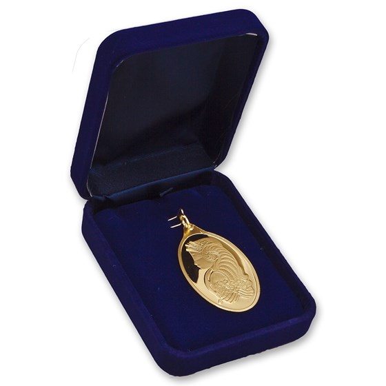 Buy 1/2 oz Gold Pendant - PAMP Suisse (Fortuna, Oval, w/o Assay) | APMEX