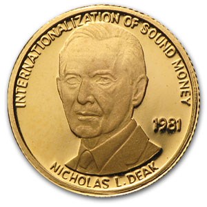 Buy 1/20 oz Gold Round - Nicholas L. Deak | APMEX