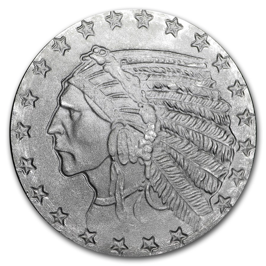 Buy 1/4 oz Silver Round - Incuse Indian | APMEX
