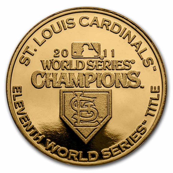 Buy 1.5 oz Gold Round-Highland Mint-St. Louis Cardinal 2011 Champions ...