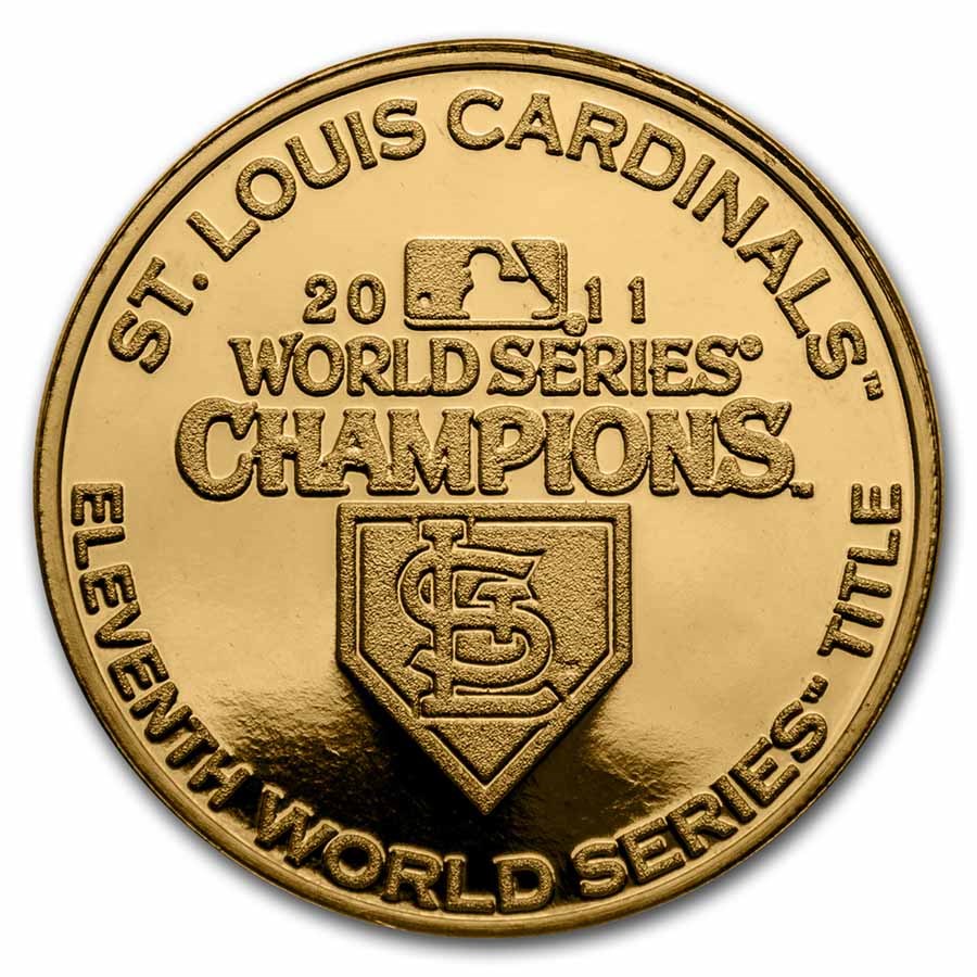 Buy 1.5 oz Gold Round-Highland Mint-St. Louis Cardinal 2011 Champions ...