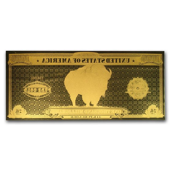 Buy 1 gram Gold Aurum Note - One Thousand Milligrams (Bison, 24K) | APMEX