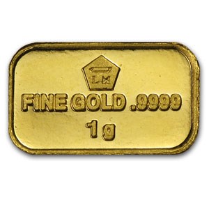 Buy 1 gram Gold Bar - Logam Mulia (w/assay) | APMEX