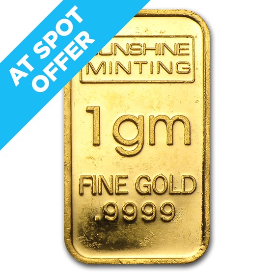 By 1 gram Gold Secondary Market Bar - At Spot! | APMEX