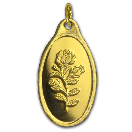 Buy 1 gram Gold Pendant - PAMP Suisse (Rose, Oval) | APMEX