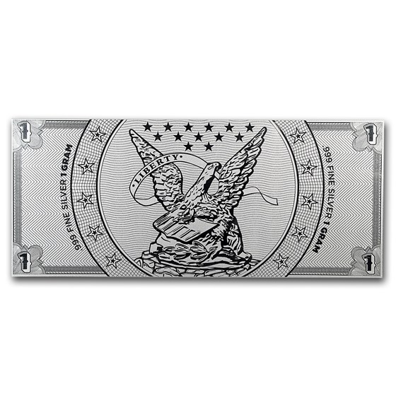 Buy 1 gram Silver Note - APMEX Eagle Design | APMEX