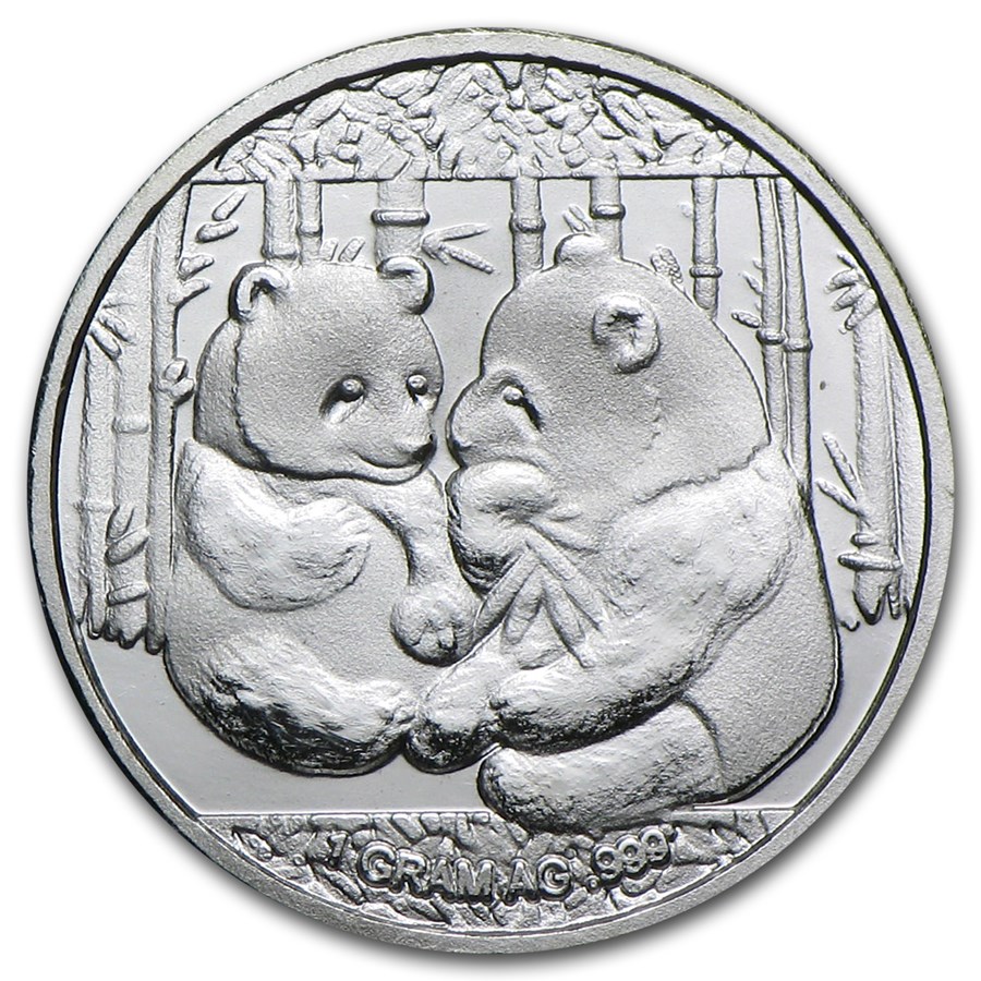Buy 1 gram Silver Round - Panda | APMEX
