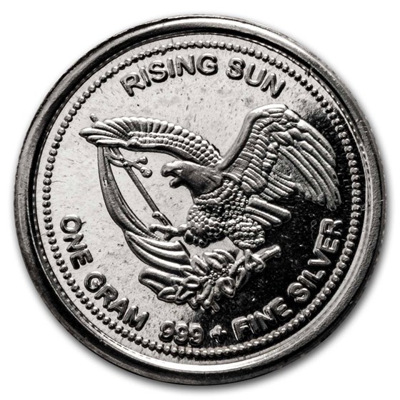 Buy 1 gram Silver Round - Rising Sun Prospector | APMEX