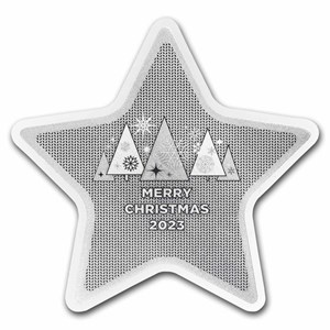 Buy 1 gram Silver 2023 Merry Christmas Star Ornament | APMEX