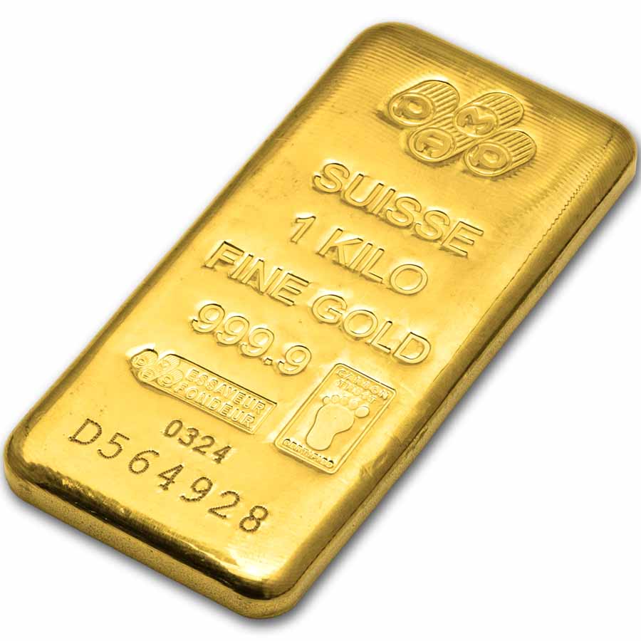 APMEX - 1 kilo Gold Bar - PAMP Suisse (Cast w/ Assay)