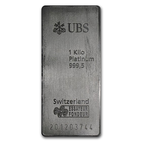 Buy 1 kilo Platinum Bar - UBS (32.15 oz) | APMEX