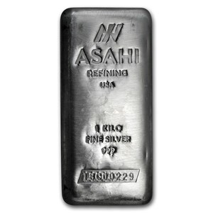 Buy 1 kilo Silver Bar - Asahi (Serialized) | APMEX