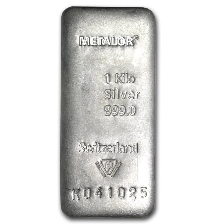 Buy 1 kilo Silver Bar - Metalor | APMEX
