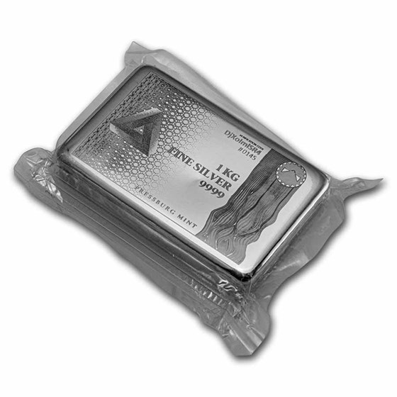 Buy 1 Kilo Silver Bar 2023 Silver Pressburg Coin Bar | APMEX