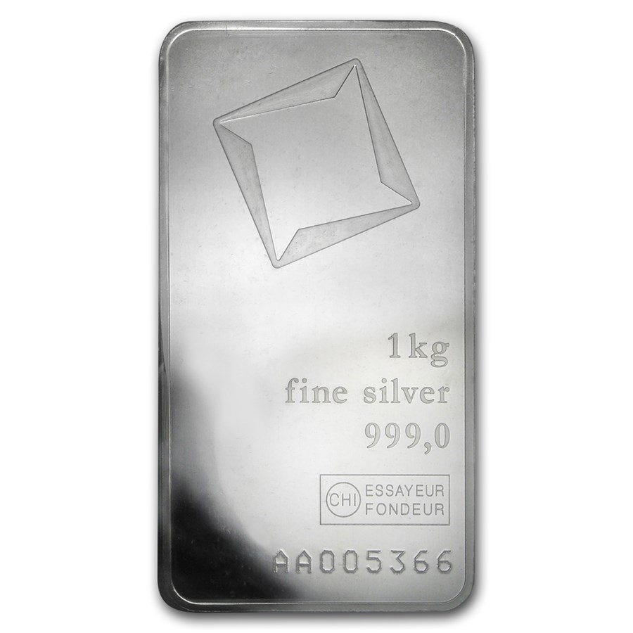 Buy 1 kilo Silver Bar - Valcambi (Secondary Market) | APMEX