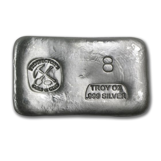 Buy 1 oz-10 oz Hand Poured Silver Bars - 10-Piece Set | APMEX