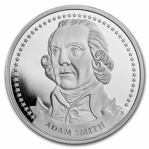Buy 1 oz Silver Adam Smith Free Enterprise Round | APMEX