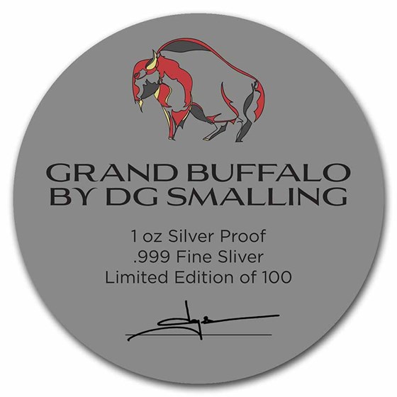 Buy 1 oz Colorized Proof Silver - "Grand Buffalo" by D.G. Smalling | APMEX