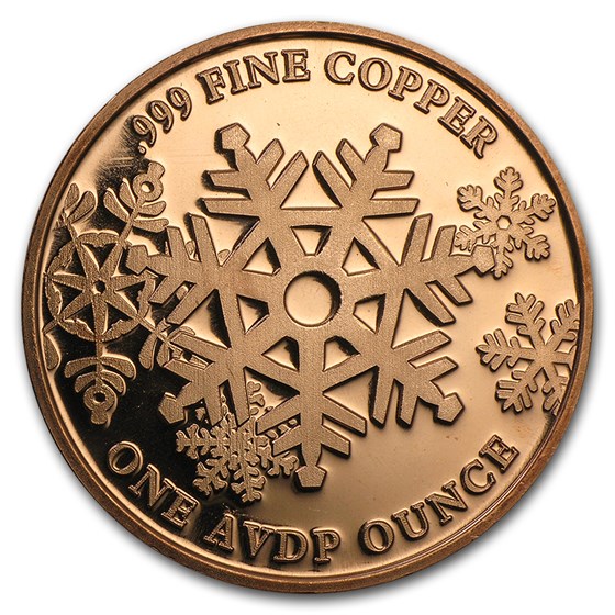 Buy 1 oz Copper Round - Merry Christmas | APMEX