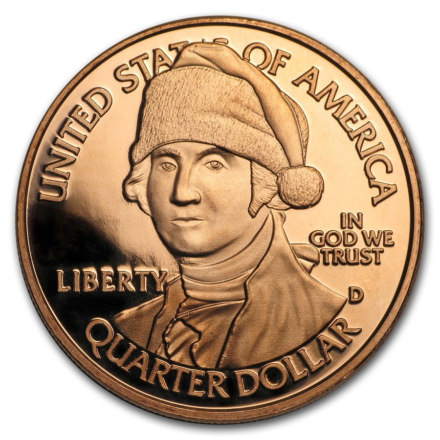 Buy 1 oz Copper Round - Santa George Washington | APMEX