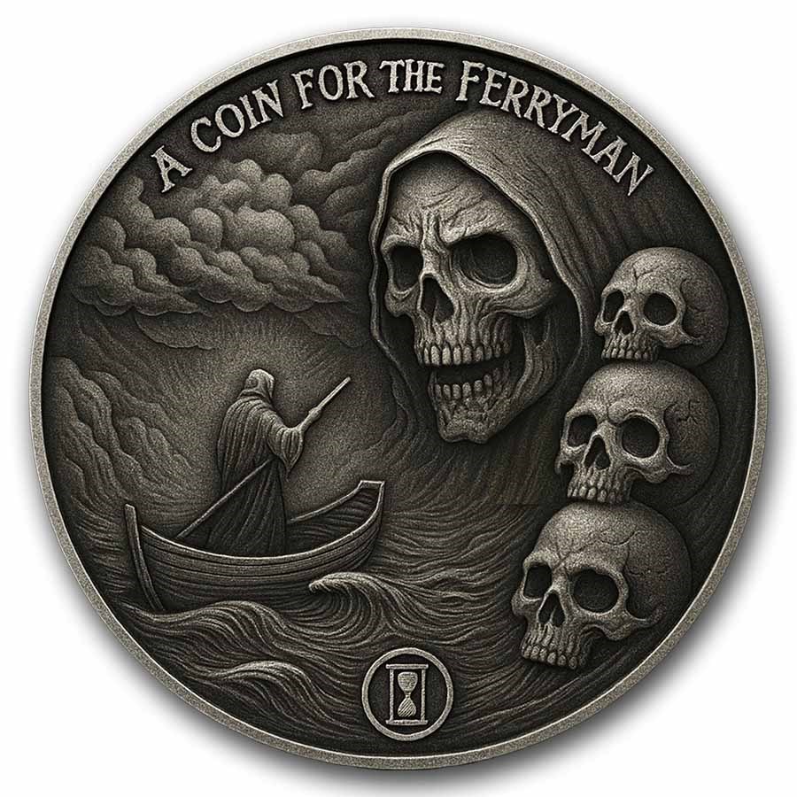 1 oz Copper Round - Tales of Old: A Coin for the Ferryman