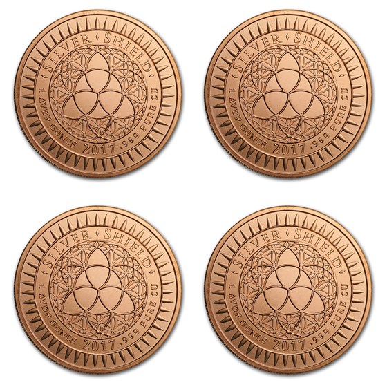 Buy 1 oz Copper Shield Round - MiniMintage Random Year & Design | APMEX