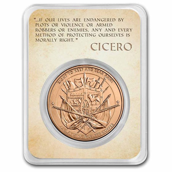 Buy 1 oz Cu in TEP - Founders of Liberty: Cicero | Keep & Bear Arms | APMEX