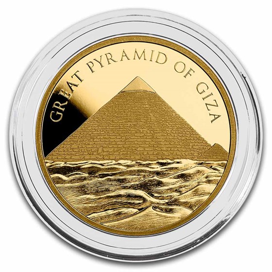 Buy 1 oz Gold - 7 Wonders: Great Pyramid of Giza (COA #4) | APMEX