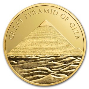 1 oz Gold - 7 Wonders: Great Pyramid of Giza (no box/coa)