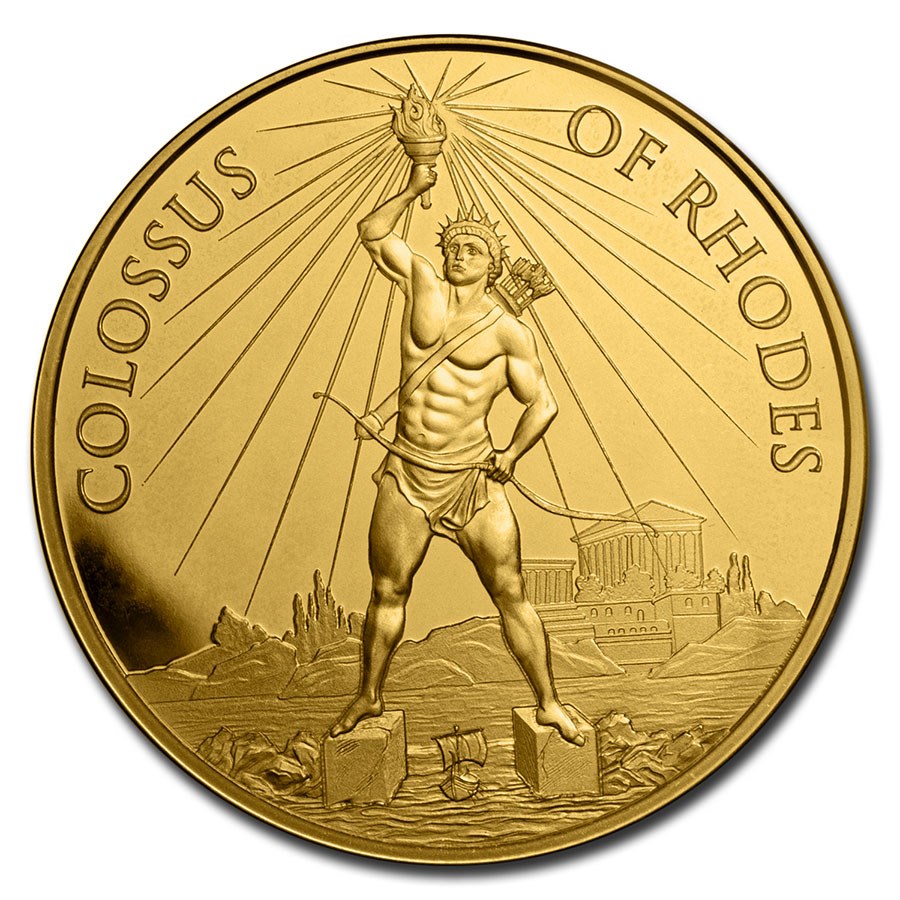 Buy 1 oz Gold - 7 Wonders of the Ancient World (Colossus of Rhodes) | APMEX