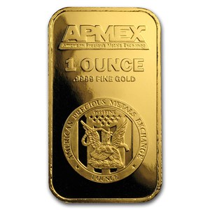 Buy 1 oz Gold Bar - APMEX (Old Style) | APMEX