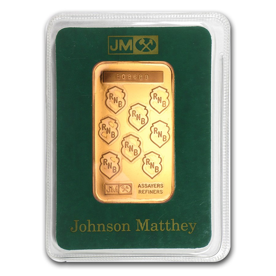 Buy 1 oz Gold Bar - Johnson Matthey (RNB, In Assay) | APMEX