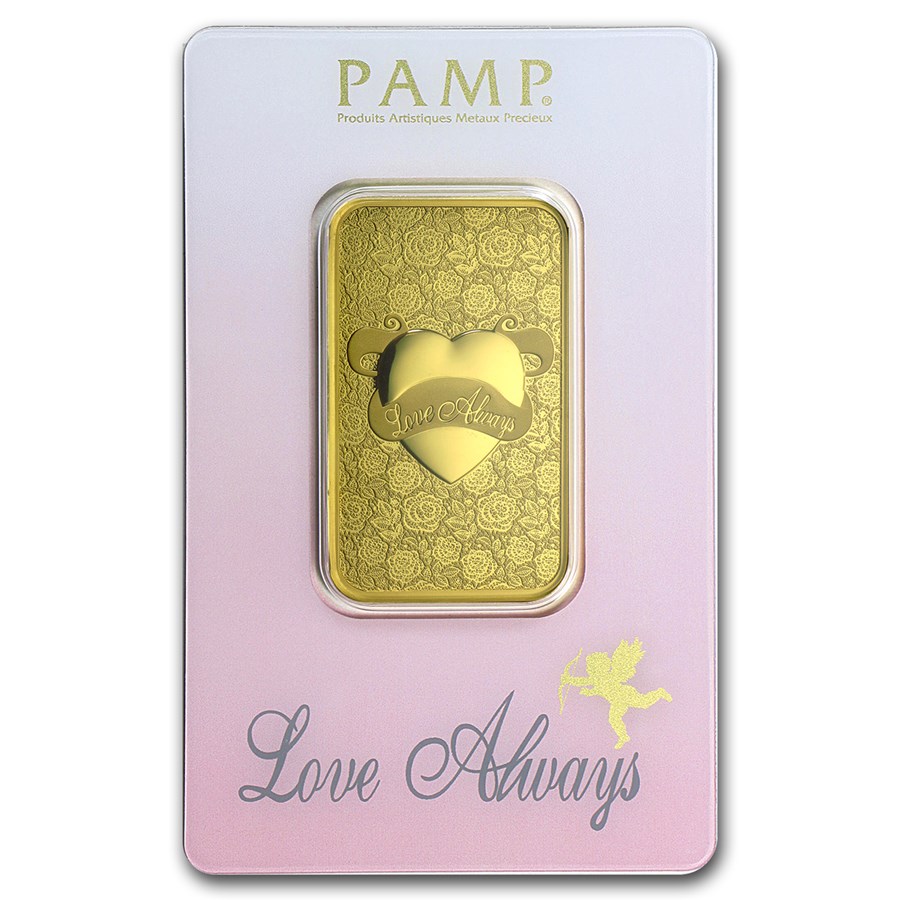 Buy 1 oz Gold Bar - PAMP Suisse Love Always (In Assay) | APMEX