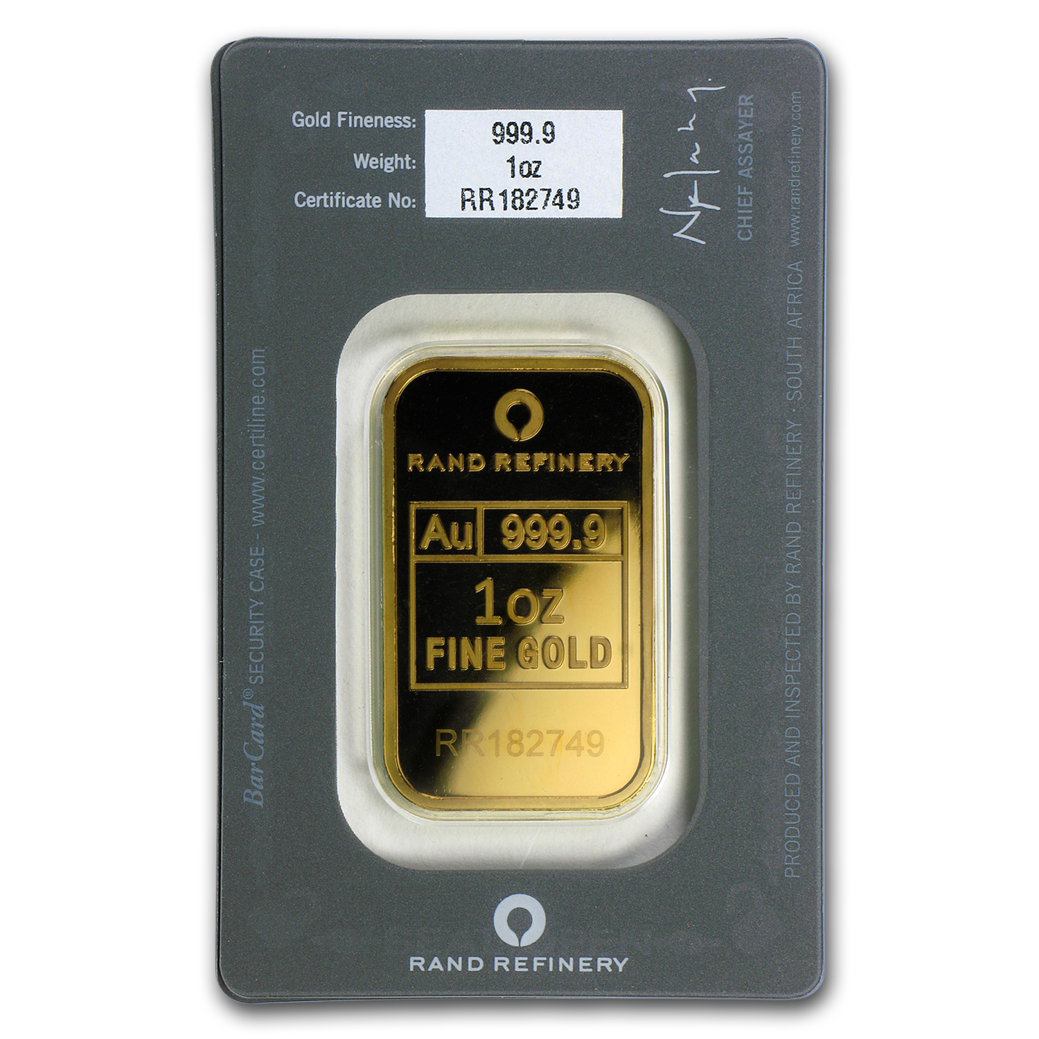 APMEX - 1 oz Gold Bar - Rand Elephant Mirage (In Assay)