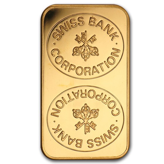 Buy 1 oz Gold Bar - Swiss Bank Corporation | APMEX