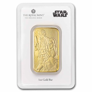 Buy 1 oz Gold The Royal Mint Star Wars Bar Light Side | APMEX
