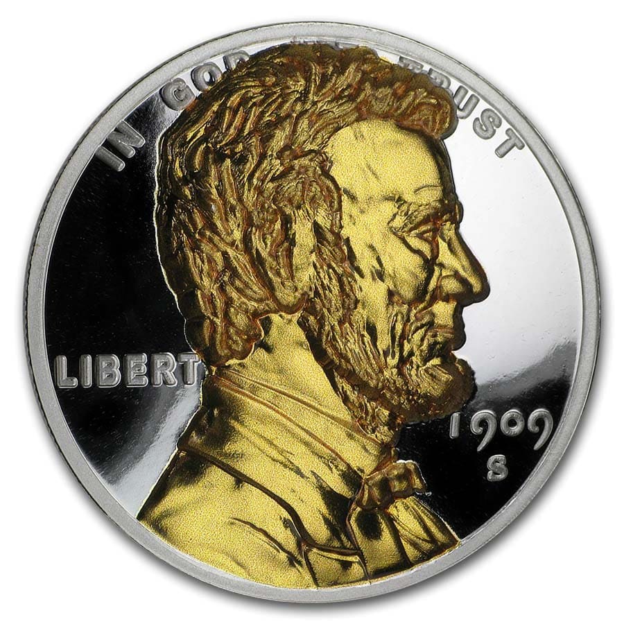 Buy 1 oz Gold Gilded Silver Round - American Legacy: Lincoln Cent | APMEX