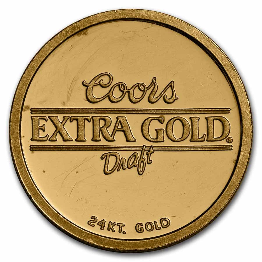 Buy 1 oz Gold Round - Coors Extra Gold Draft | APMEX