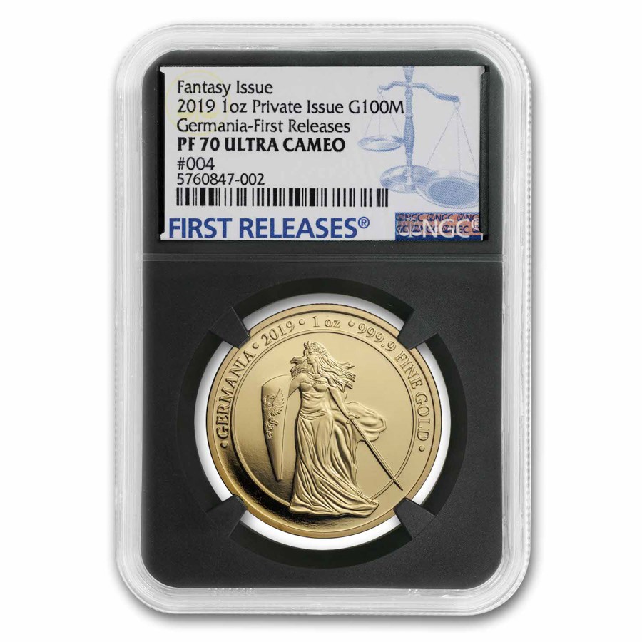 Buy 1 oz Gold Round - Germania 2019 PF-70 UCAM NGC | APMEX