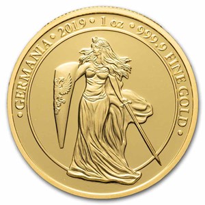 1 oz Gold Round - Germania 2019 Proof (Off-Quality)