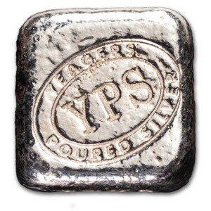 1 oz Hand Poured Silver Cube - Yeager Poured Silver