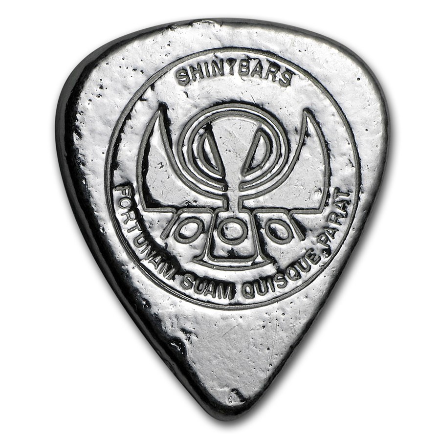 Buy 1 oz Hand Poured Silver Guitar Pick | APMEX