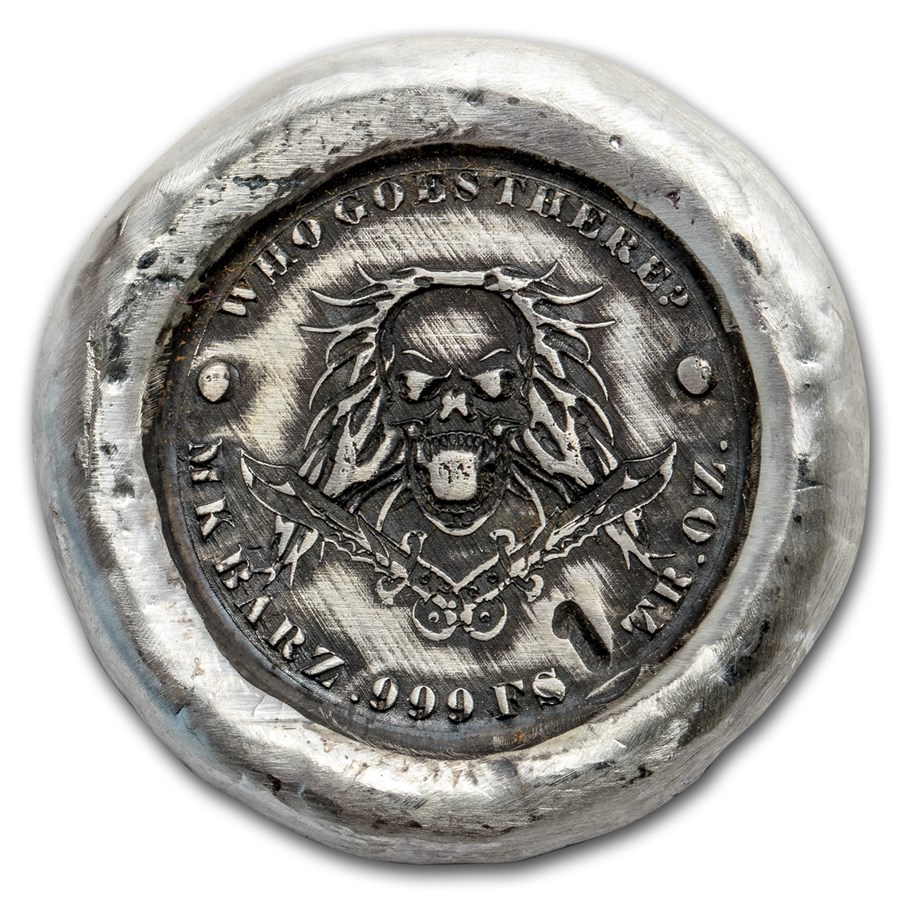 Buy 1 oz Hand Poured Silver Round - Who Goes There? | APMEX