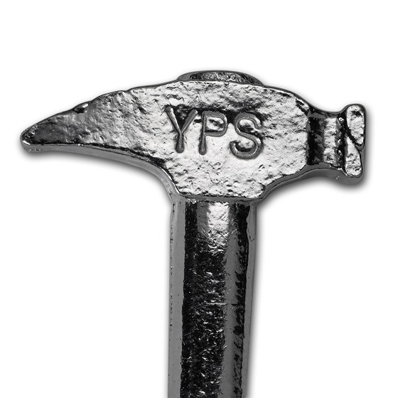 Buy 1 oz Hand Poured Silver Silversmith Hammer | APMEX