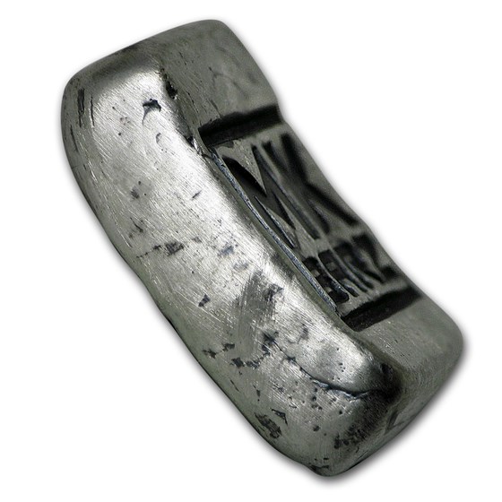 Buy 1 oz Hand Poured Silver Square - MK B & B | APMEX