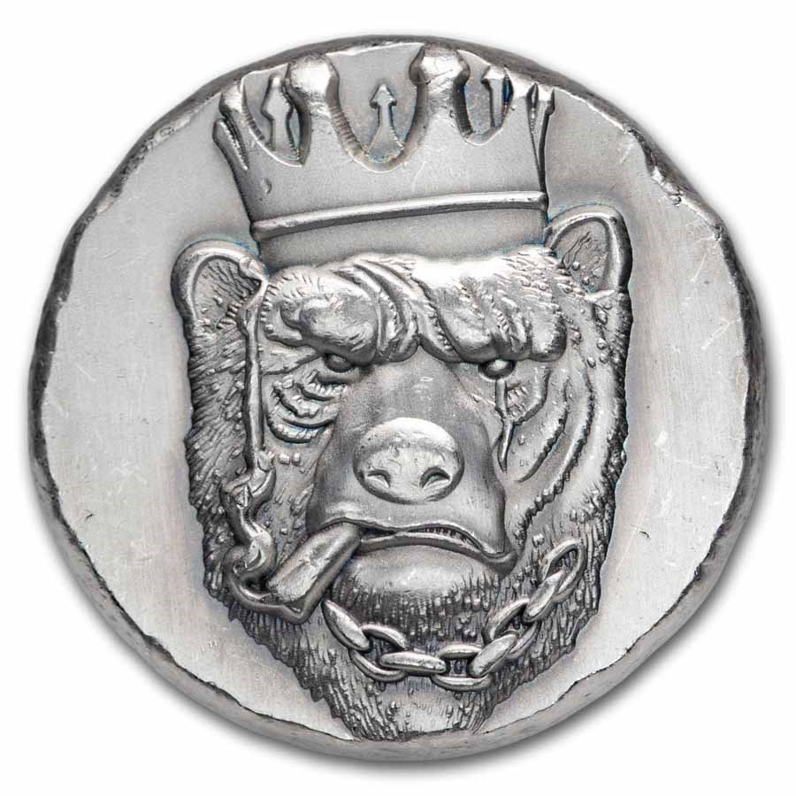 Buy 1 oz Silver Hand Poured Throne of the Forest Bar | APMEX